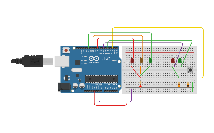 Circuit design Practica 5 - Tinkercad