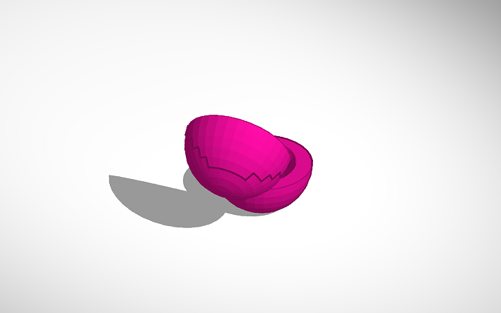 3D design Easter Egg - Tinkercad