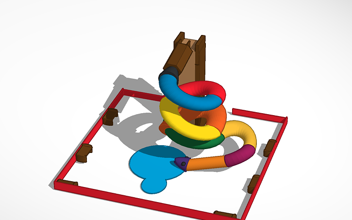 3D design GIANT WATER SNAKE SLIDE - Tinkercad