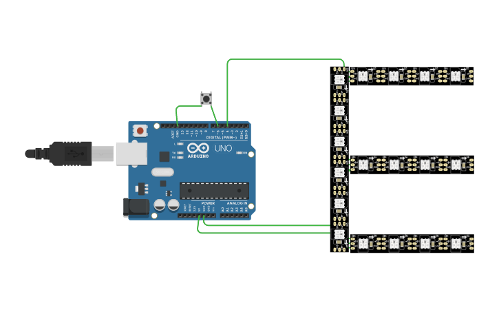 Circuit design E Pattern NeoPixel | Tinkercad