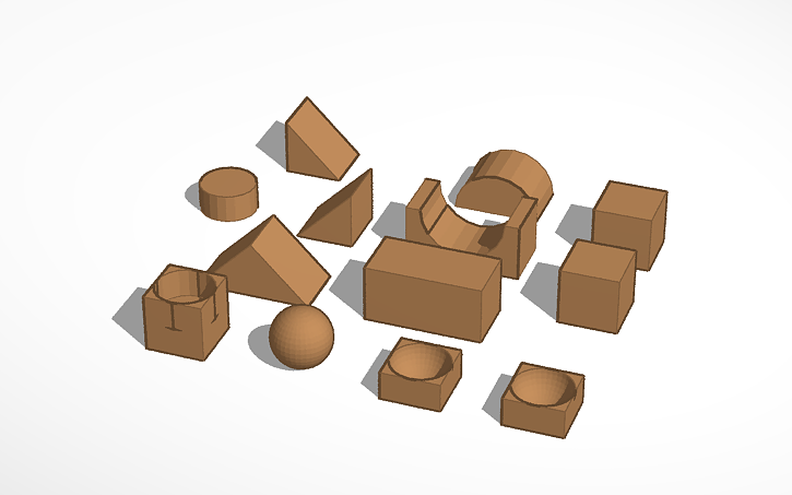3D design wooden blocks | Tinkercad
