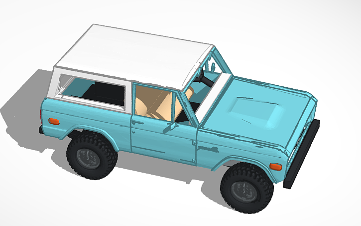 3D design 1967 Ford Bronco (all separate panels) - Tinkercad