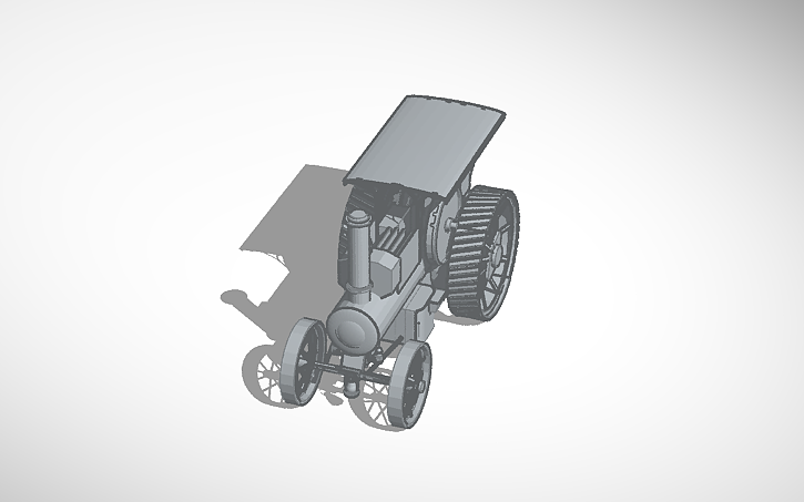 3D design Burrel Traction Engine - Tinkercad