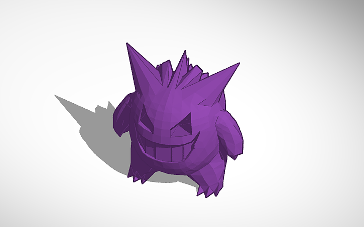 3D design Gengar - Tinkercad