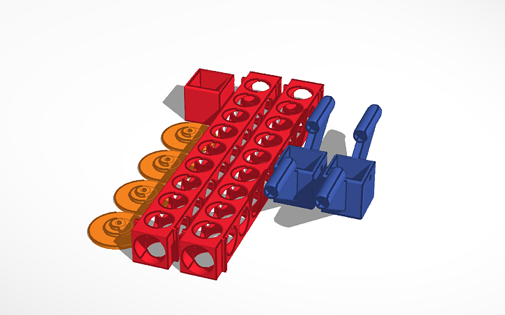 3D design 3D printed Rubber Band Car 20200309 - Tinkercad