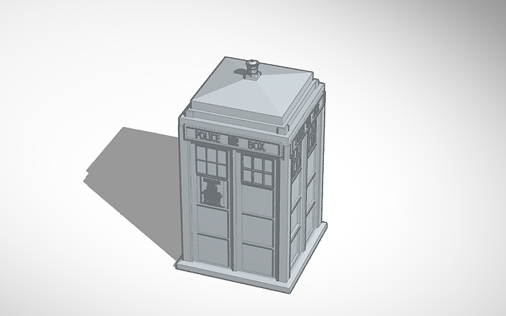 3D design TARDIS - Tinkercad
