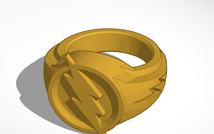 3D design Reverse Flash Ring | Tinkercad