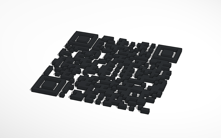 3D design QR Code | Tinkercad