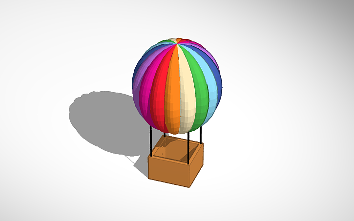 3D design Hot Air Balloon - Tinkercad