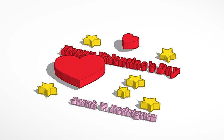 3D design Valentine Day | Tinkercad