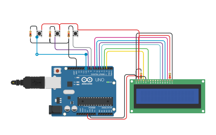 Circuit design DIGITAL CLOCK - Tinkercad