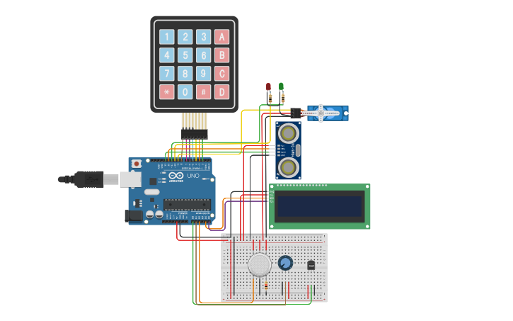 Circuit Design Smart Home Surveillance And Protection System Tinkercad