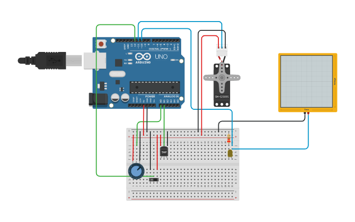 Circuit Design Figure 1 Arduino With Sensors And Actuators Tinkercad