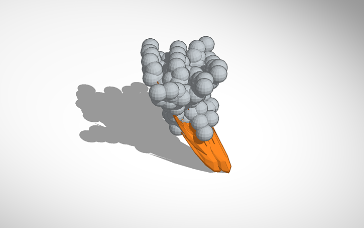 3D design explosion graphic - Tinkercad