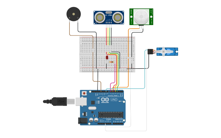Circuit design Copy of Bird Repeller(2) - Tinkercad