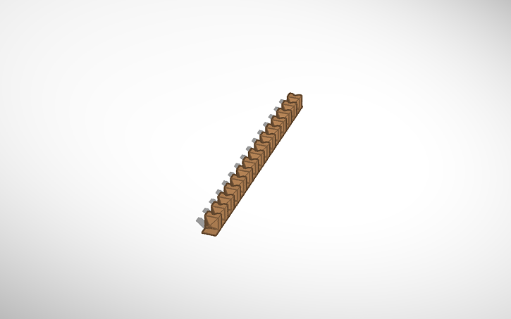 3D design zipper - Tinkercad