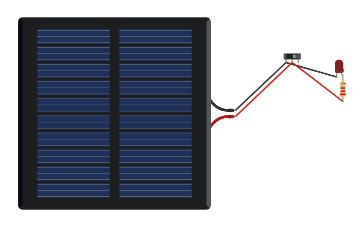 Circuit design Solar Cell - Tinkercad