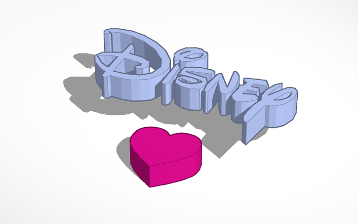 3D design Disney - Tinkercad
