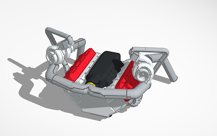 3d Design Custom V8 Engine 98 Tinkercad Tinkercad