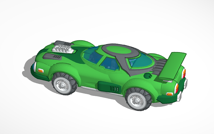 3D design Concept Muscle Car Mrk1 - Green Mamba - Tinkercad