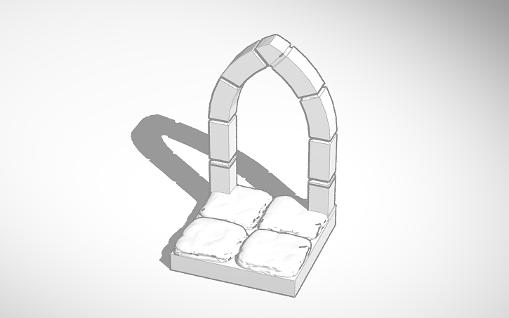 3D design OpenForge Stone Archway | Tinkercad