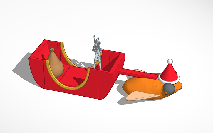 3D design breckins santa sleigh | Tinkercad