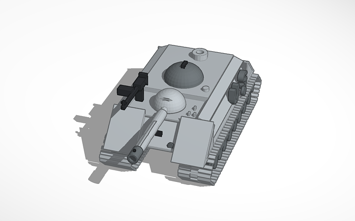 3D design Tank - Tinkercad