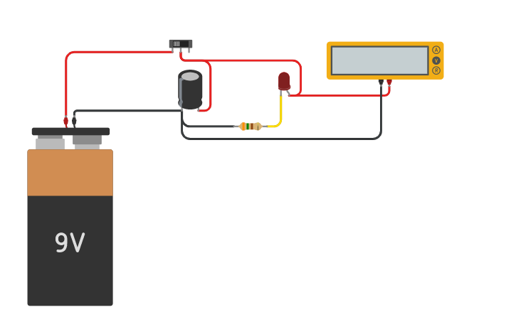 Circuit design Capacitor Demo - Tinkercad