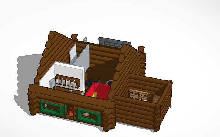 3D design cabin - Tinkercad