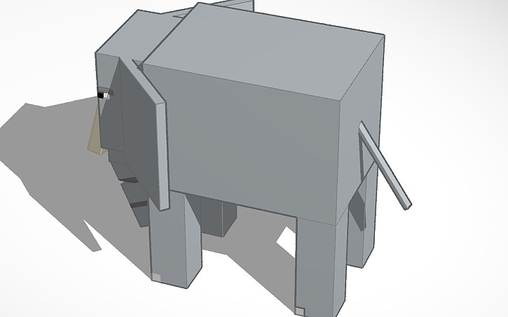 3D design Elephant | Tinkercad