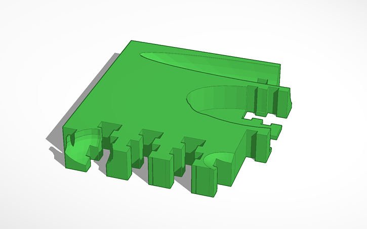 3D design N64 Controller holder top left - Tinkercad