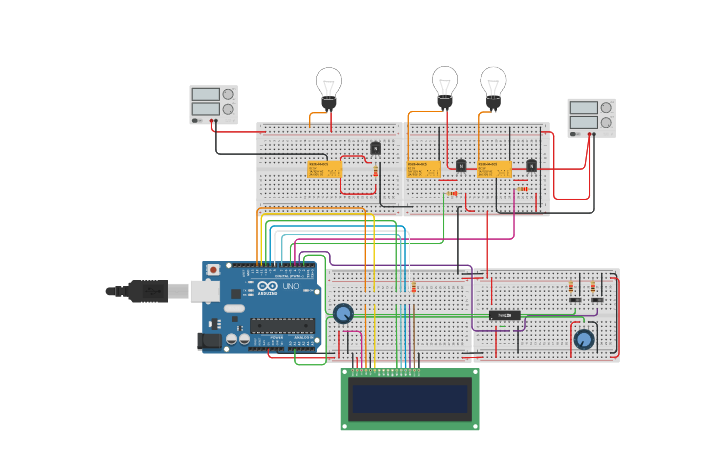 Circuit design Controllo serbatoio con soluzioni tramite Arduino ...
