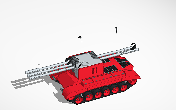 3D design Swiss meme tank - Tinkercad