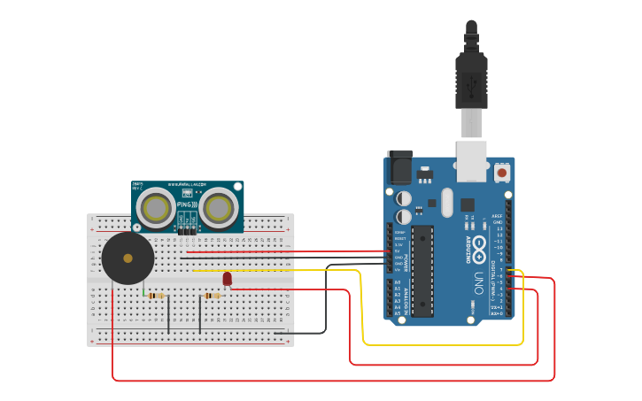 Circuit design Palladinos Sonar Sensor | Tinkercad