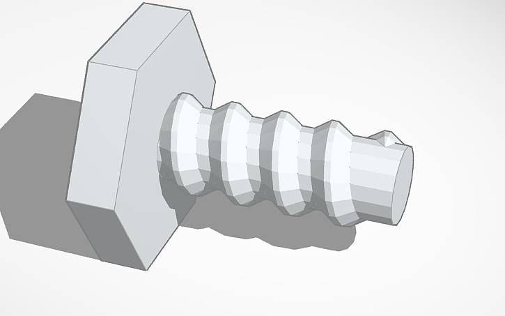 3D design Tornillo- Andrea Aguilar - Tinkercad