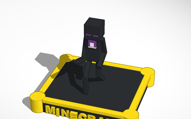 3D design My entry Minecraft Challenge Bart the enderman (Slamacow ...