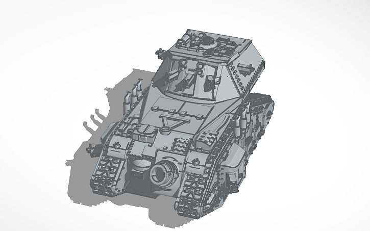 3D design Warhammer 40k Custom Malcador Defender tank - Tinkercad