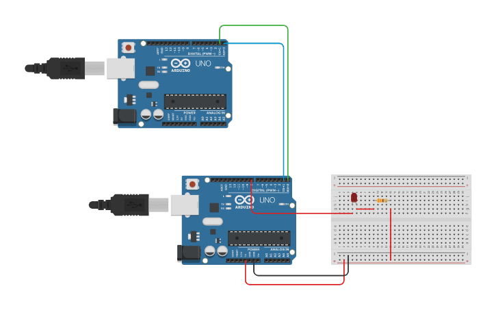 Circuit design Praktek Robotika_Serial Input Controller | Tinkercad