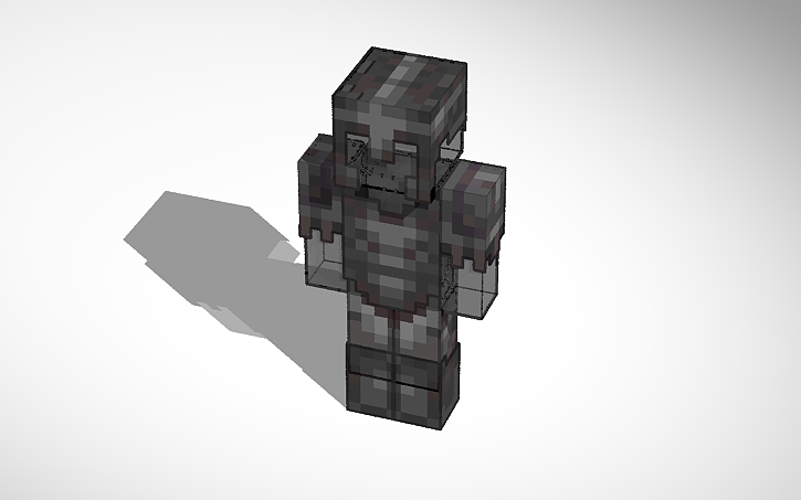 3D design netherite armor - Tinkercad
