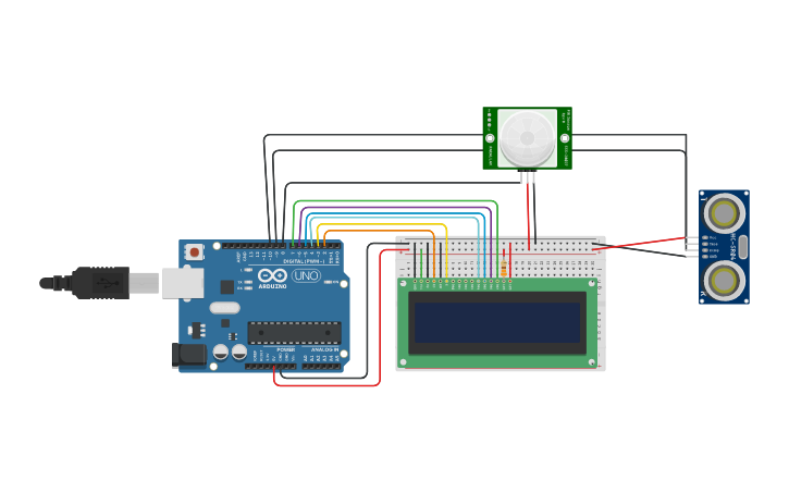 Circuit Design Lcd Con Sensores Tinkercad