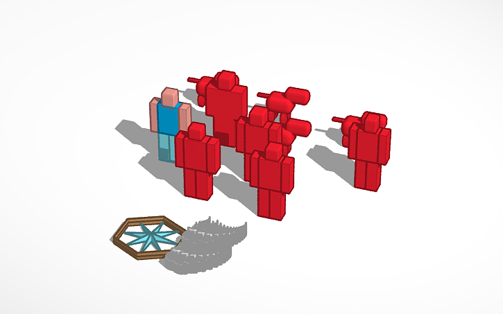 3D design mincraft people | Tinkercad