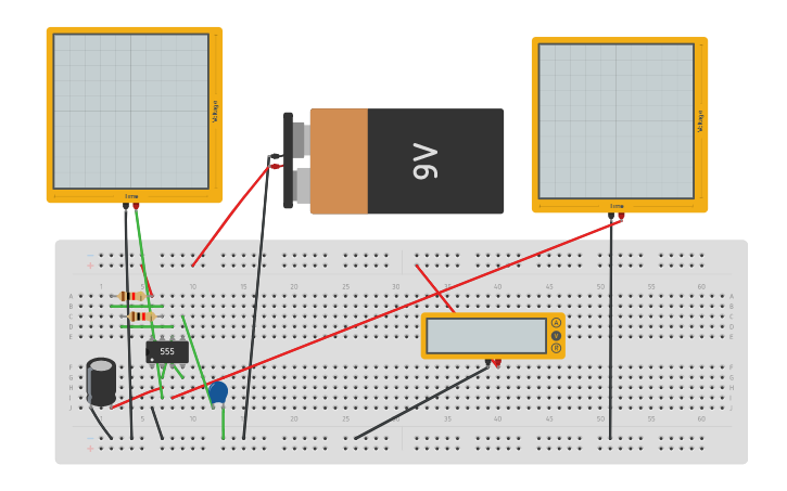Circuit design 555-Astable Multivibrator-Arijit - Tinkercad