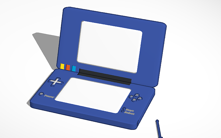 3D design Nintendo DS - Tinkercad