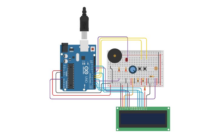 Circuit design Alarma - despertador con arduino - Tinkercad