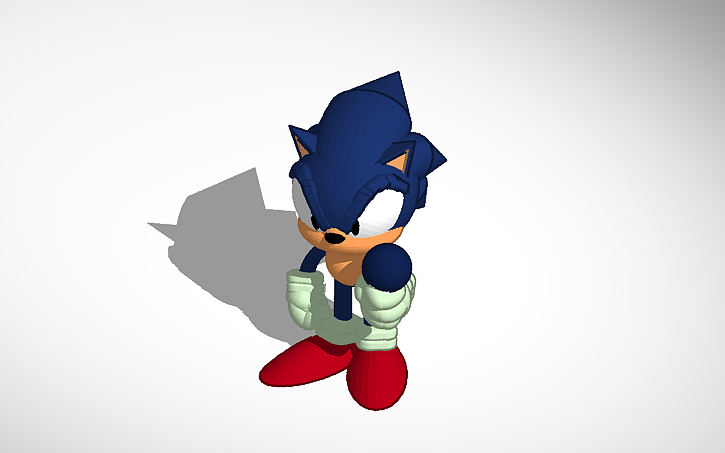 3D design faker sonic (sonic.exe fnf mod) - Tinkercad