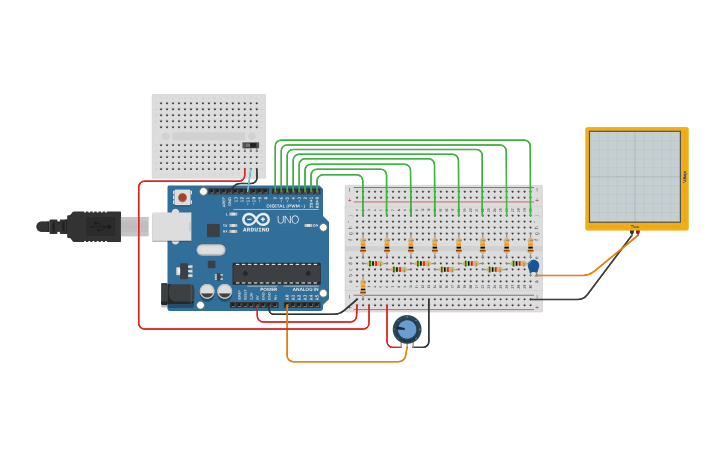 Circuit Design 8 Bit R2r Dac Tinkercad