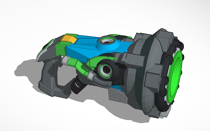 3D design Overwatch Lucio Gun - Tinkercad