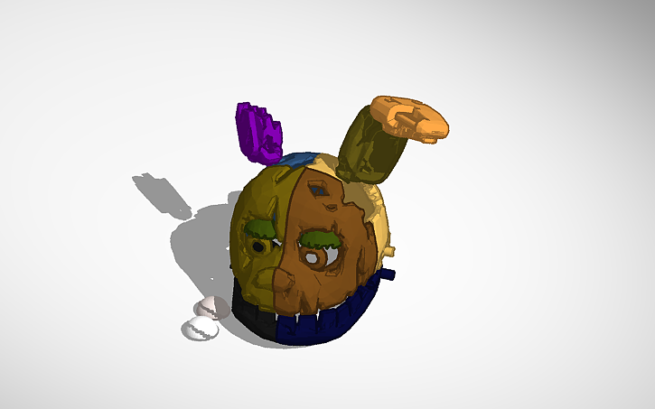 3D design Springtrap head for making an animatronic - Tinkercad