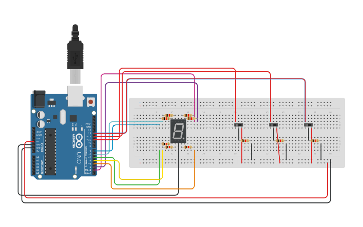 Circuit design Copy of Exquisite Tumelo | Tinkercad