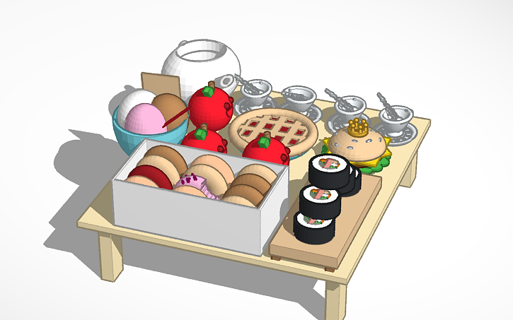 3D design FOOD!!!!!! - Tinkercad